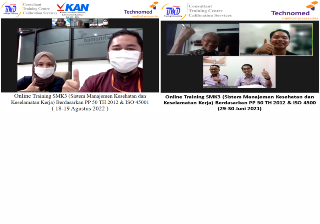 Training SMK3 Berdasarkan PP 50 TH 2012 & ISO 45001